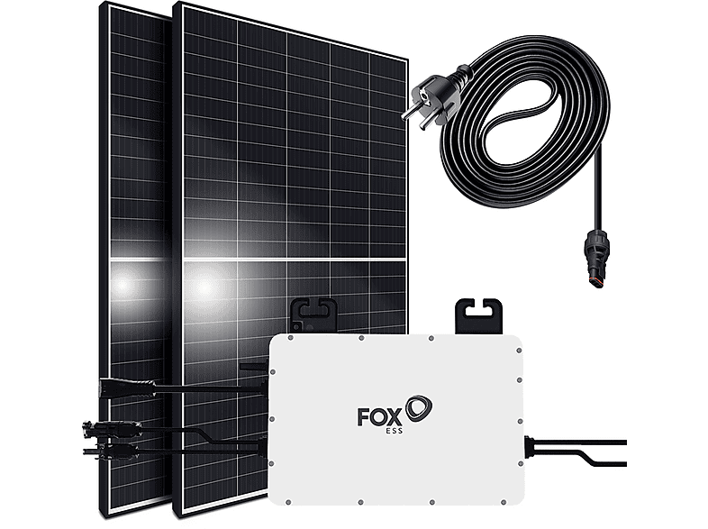 SUNNIVA 900 / 800 Watt mit Fox ESS Micro Wechselrichter Balkonkraftwerk ...
