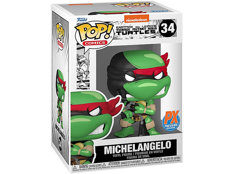 FUNKO Teenage Mutant Ninja Turtles | Michelangelo 34 PX Sammelfigur ...