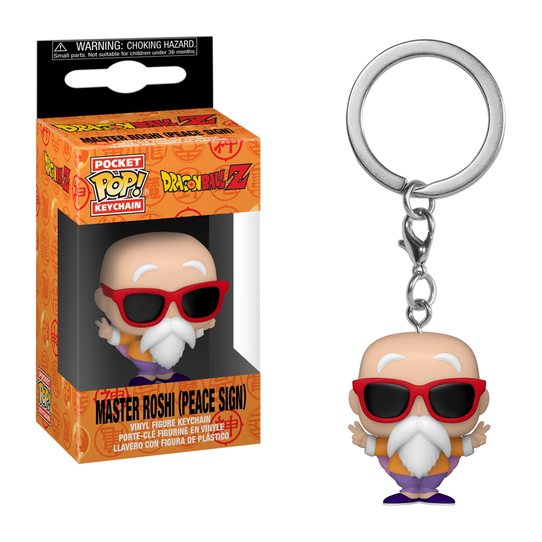 FUNKO Dragon Ball Z Master Roshi Peace Sign Pocket Pop ...