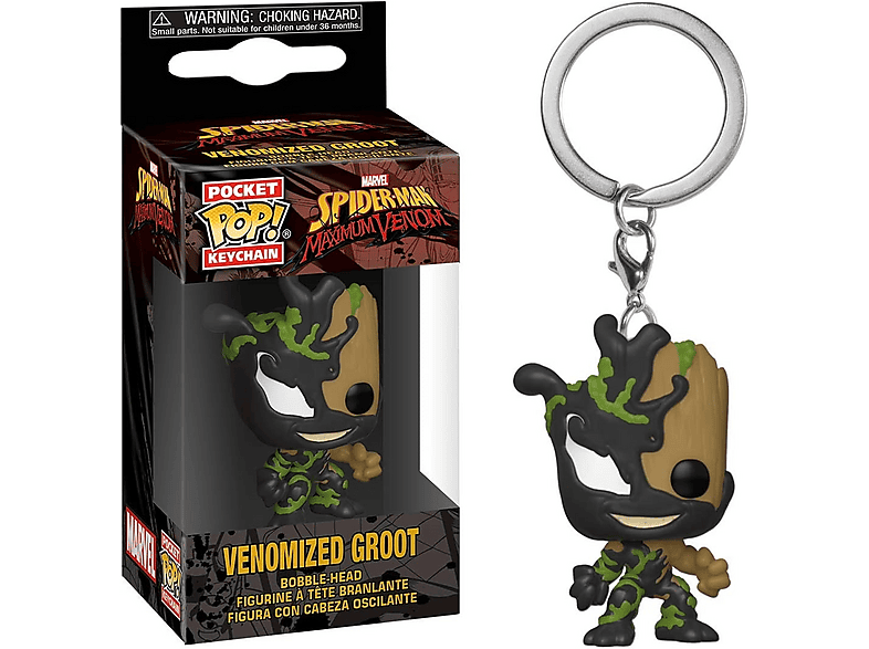 FUNKO Spider-Man Maximum Venomized Groot Pocket Pop! Schlüsselanhänger ...
