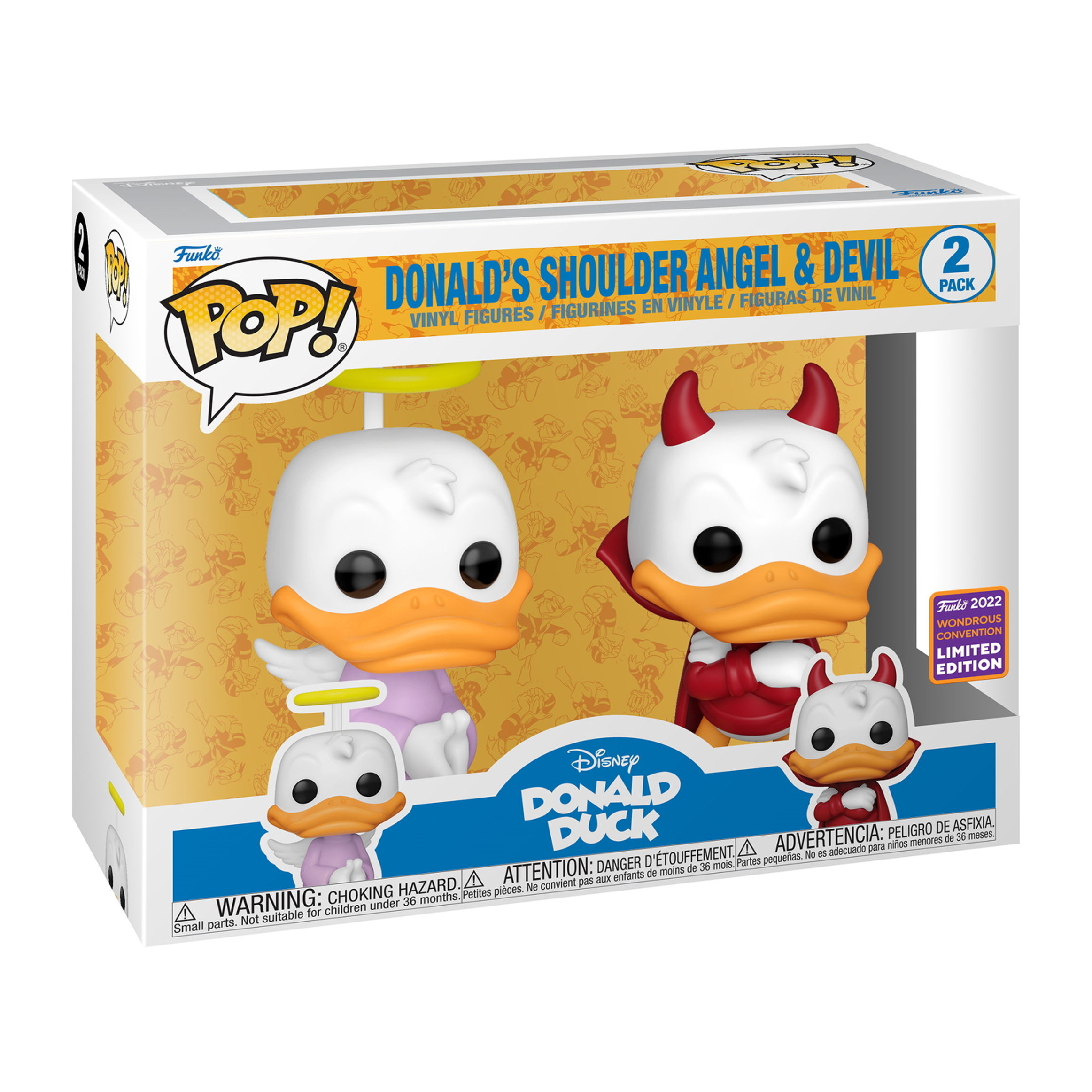 FUNKO Disney Duck Donald's shoulder Angel Devil 2022 EX Sammelfigur ...