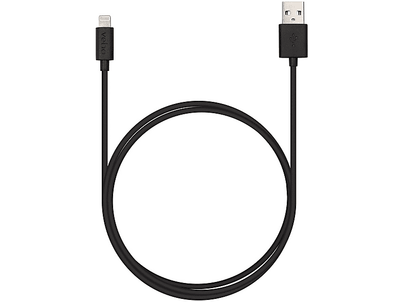 VEHO Lightning Kabel USB 1 Meter schwarz Lightning Kabel | MediaMarkt