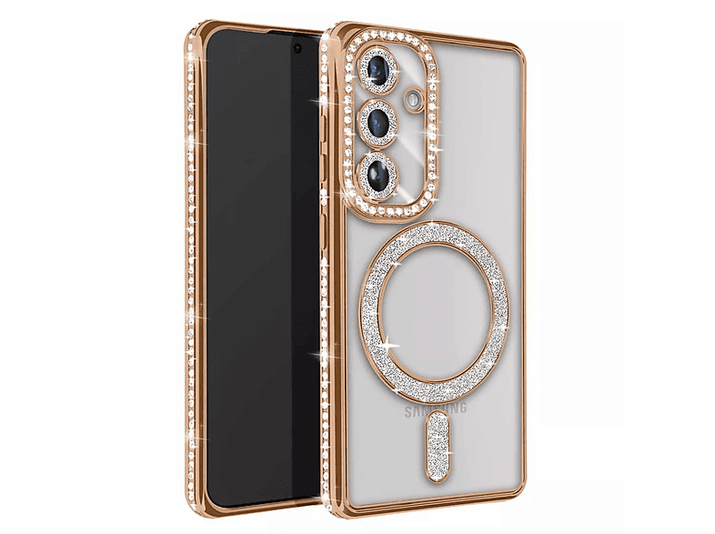 CASEONLINE Diamond Bling, Backcover, Samsung, Galaxy S24 Plus, Gold ...