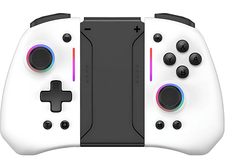 DECOME RGB Bluetooth Gaming Controller Makro-Funktion Duale Vibration ...