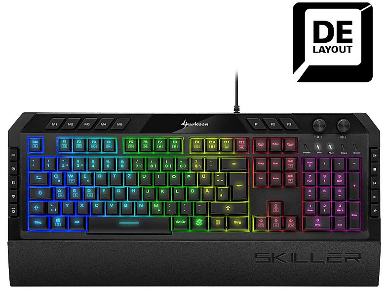 Teclado gaming | SHARKOON Skiller SGK5, Alámbrico, Teclas iluminadas ...