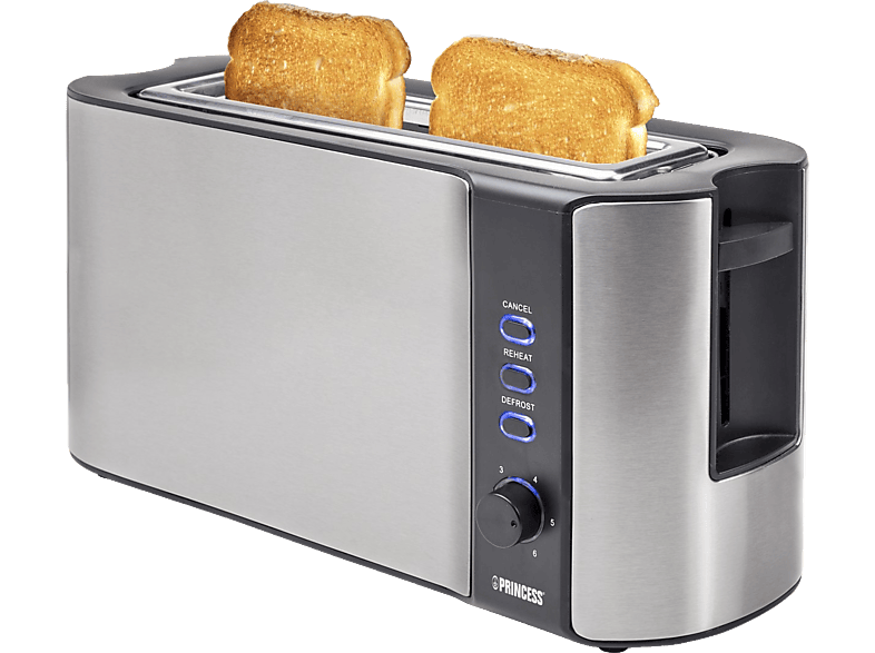PRINCESS 01.142353.01.001 LONG SLOT TOASTER Toaster Silber/Grau (1000 ...