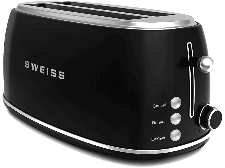 Tostadora | SWEISS GRV9, 1500 W, 2 ranuras, Negro | MediaMarkt