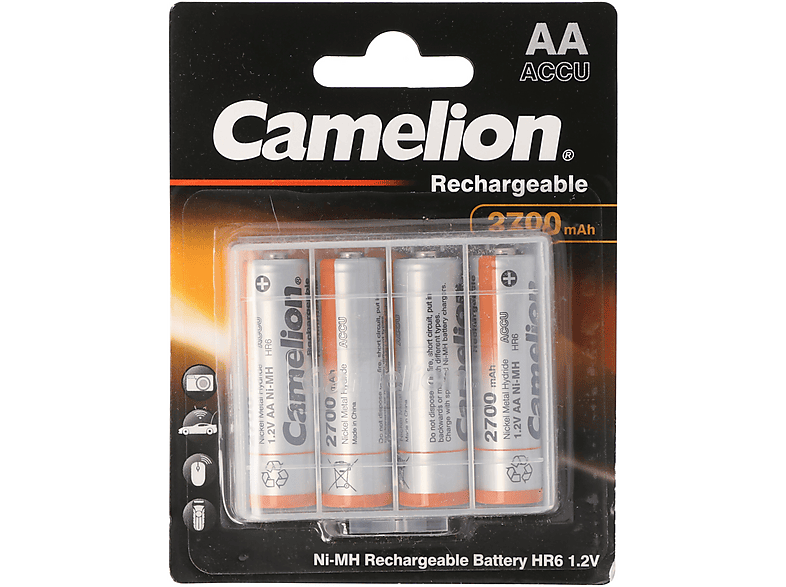 CAMELION AA, Mignon LR6, HR6, NiMH Akku mit bis zu 2700mAh NiMH ...