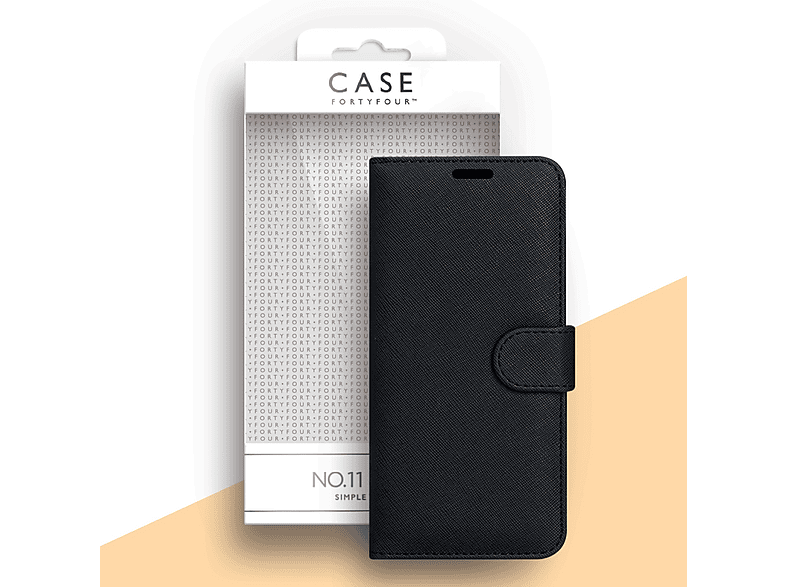 Case 44 Case No. 11 P40 Pro cross grain black, Bookcover, Huawei, P40 Pro, Schwarz | MediaMarkt