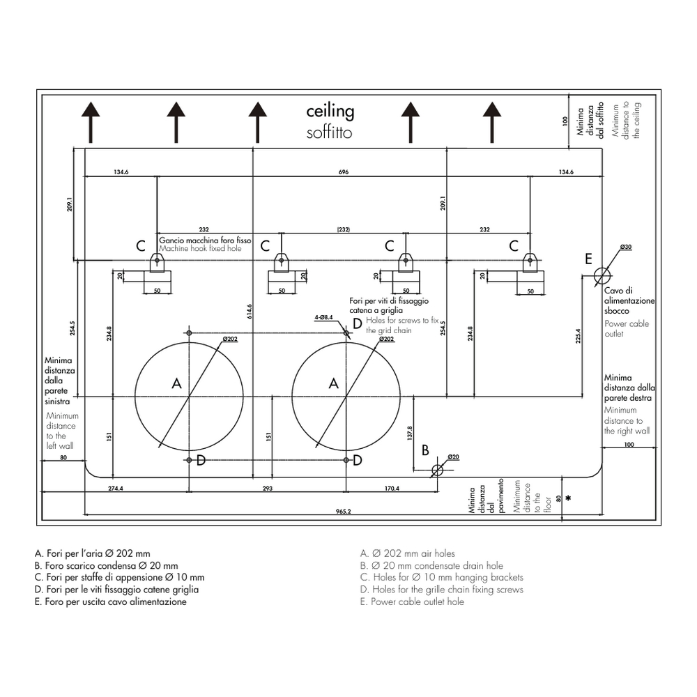 CONDIZIONATORE FISSO UE ARGOCLIMA 398000761 Apollo 12HP Monoblocco Wi ...