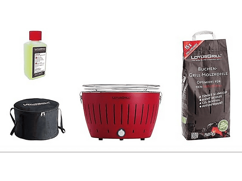 BARBEQUE LOTUSGRILL Special Bundle BBQ Classic (35 cm) con 2,5 Kg ...