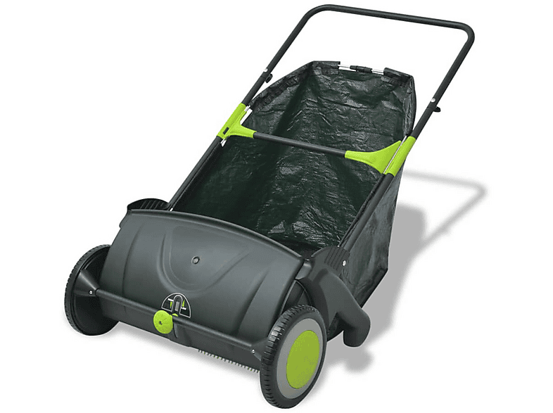 YEMASTER Leichte Rasenkehrmaschine 103L – Rasenreinigung, Höhenverstellbar, Mit Sammelbeutel ...