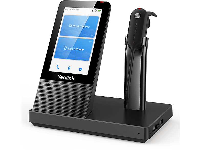 YEALINK WH67 UC DECT, Over-ear Bluetooth kopfhörer Bluetooth Schwarz ...