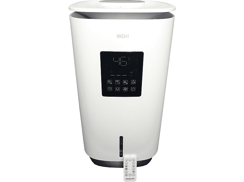 WDH SE2303 mit WLAN-Steuerung Luftbefeuchter Weiß (230 Watt, Raumgröße ...