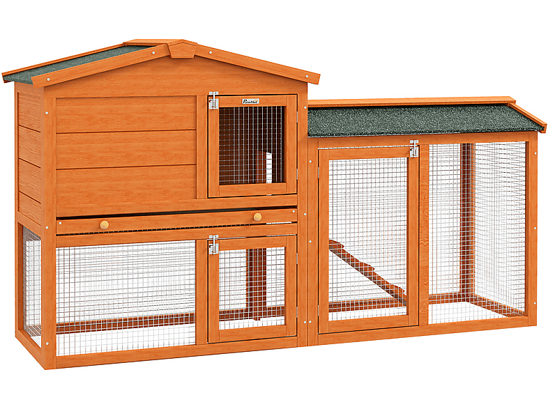 Conejera de Exterior | D51-012V01OG PAWHUT, Rojo | MediaMarkt