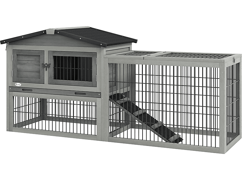 Conejera de Exterior | D51-122V01GY PAWHUT, Gris | MediaMarkt