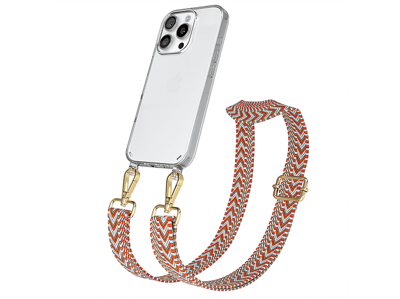 EAZY CASE Clear Case mit Band, Umhängetasche, Apple, iPhone 16 Pro ...