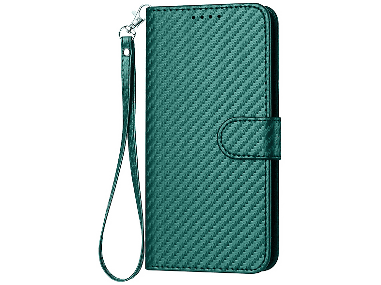 WIGENTO Carbon Fiber Kunstleder Hülle mit Lanyard, Bookcover, Xiaomi ...