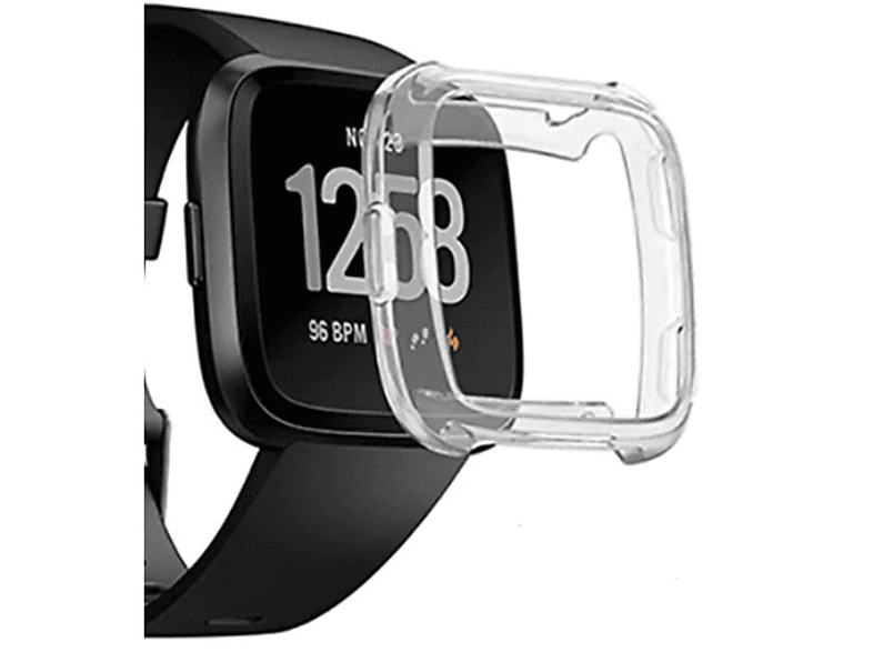STRAP-IT© Schutzhülle, Ersatzarmband, Fitbit, Versa, Transparent ...