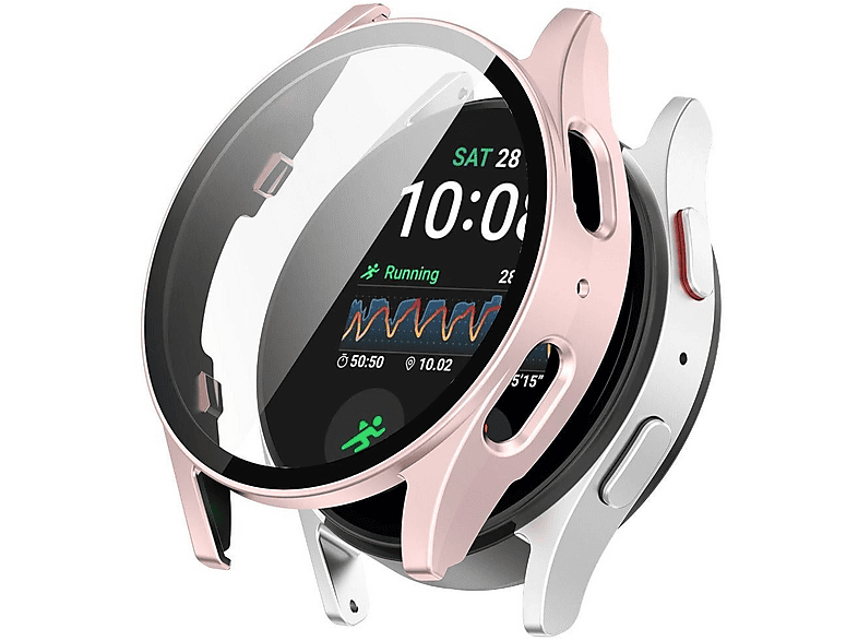 STRAP-IT© hard case geschikt voor Galaxy Watch 7 Smartwatch cover Roze ...