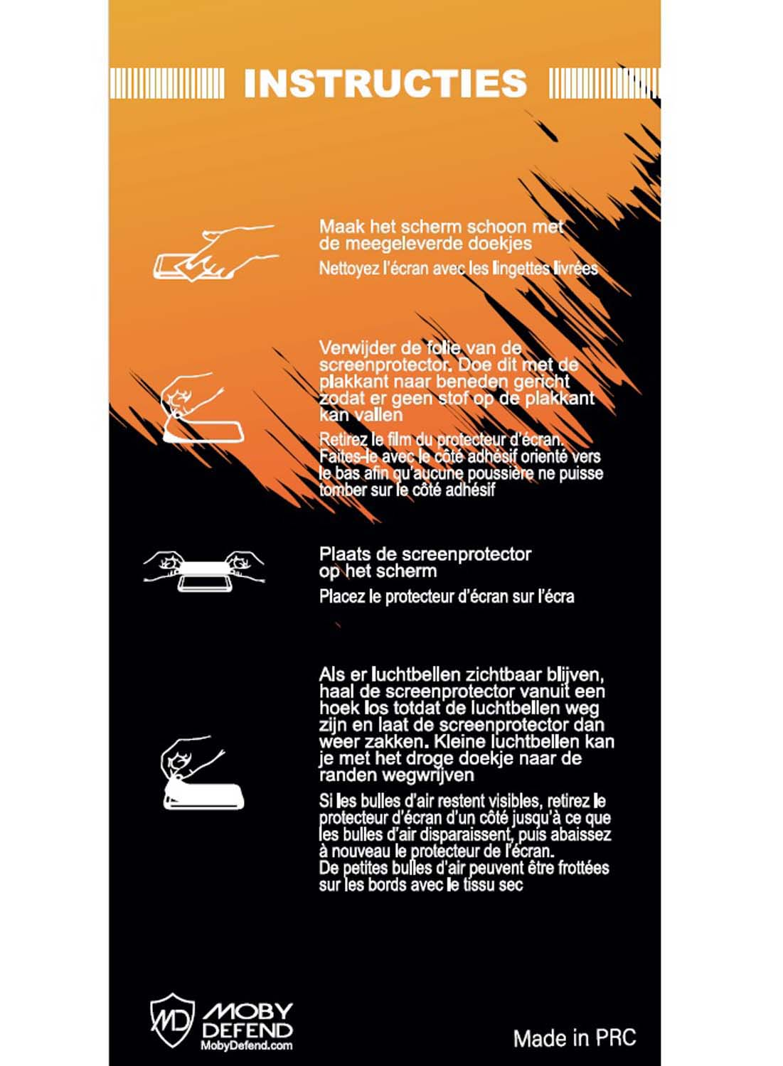 MOBYDEFEND 3-Pack Case-Friendly Screensavers Gehard Glas Geschikt voor ...