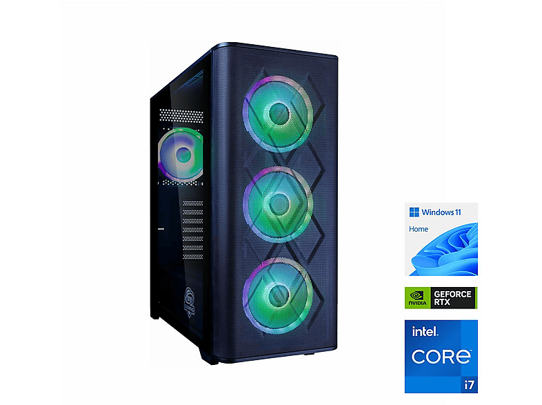 ONE GAMING MP PC 06, Gaming-PC mit Intel® Core™ i7 12700KF Prozessor ...