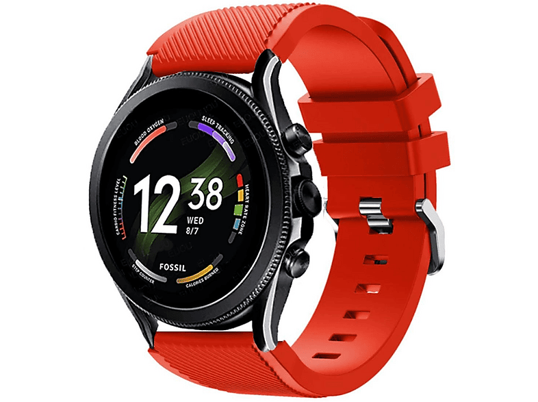 STRAP-IT© siliconen band geschikt voor Gen 6 | 44mm Smartwatch bandje ...