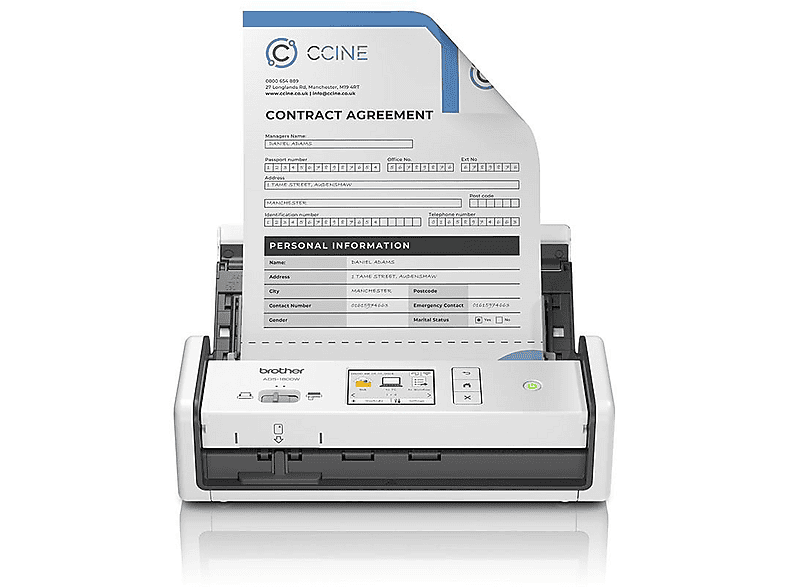 BROTHER ADS1800WUN1 Scanner , 1200 x 1200 dpi | MediaMarkt