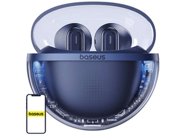 BASEUS 352106, In-ear Kopfhörer Blau | SATURN