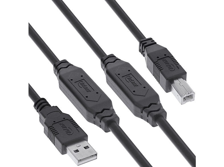 Cable USB | INLINE 34514A, USB 2.0, USB-A, USB-B, Negro | MediaMarkt