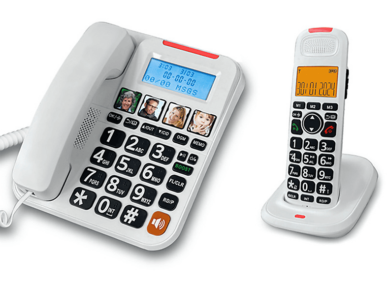 YEMASTER Großen Tasten – Dual-Modus, Anrufbeantworter Telefon | MediaMarkt