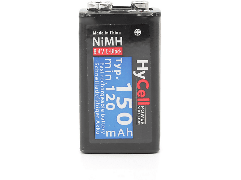 HYCELL 5035322 150MAH E-BLOCK 9 Volt Akku, 9 Volt, 150 mAh, 120 mAh 1 ...