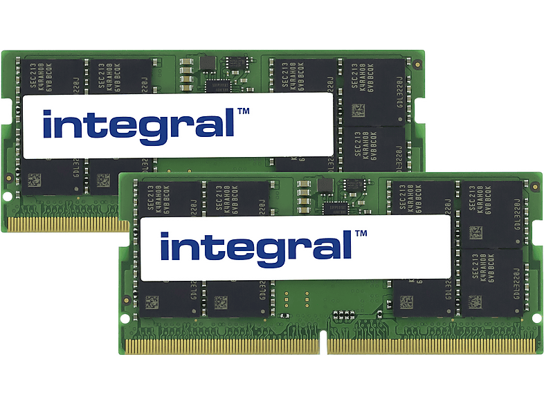 MEMORIA RAM INTEGRAL 32GB (2x16GB) LAPTOP RAM MODULE DDR5 5600MHZ PC5 ...