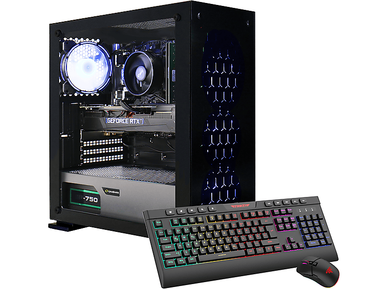 GAMEMAX Onyx II 7444, Gaming-PC mit AMD Ryzen™ 5 7500F Prozessor, 32 GB ...