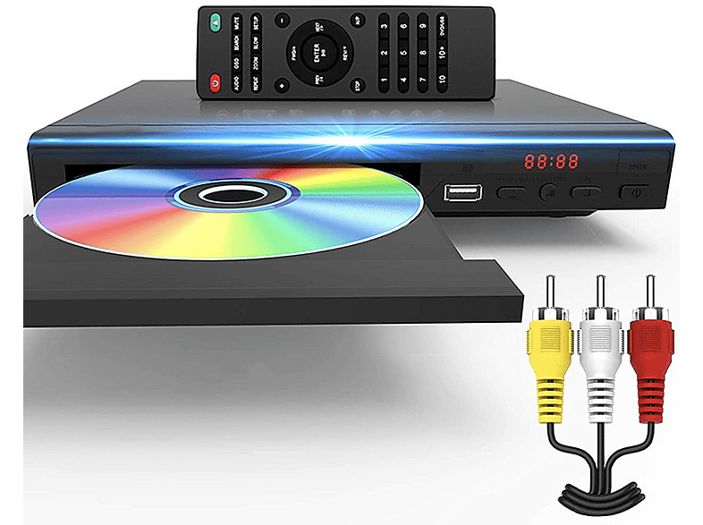 KINSI P225 DVD-Player Schwarz Mini-DVD-Player HDMI,1080P HD-Kompakt-DVD ...