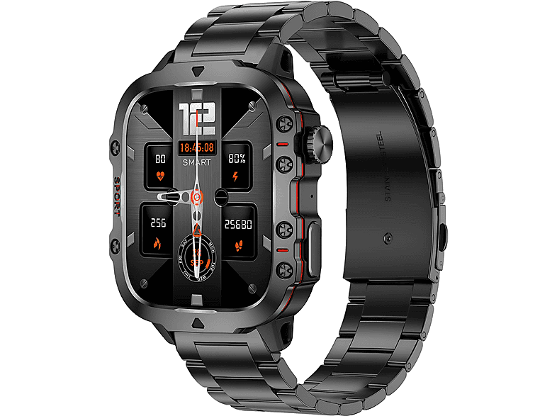 DECOME IT2060 Smartwatch Stahl, Schwarz | SATURN