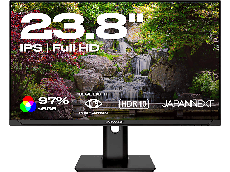 Monitor | JAPANNEXT JN-IPS2382FHDR-HSP, 23,8 ", Full-HD, 14,0 ms, 10 ...