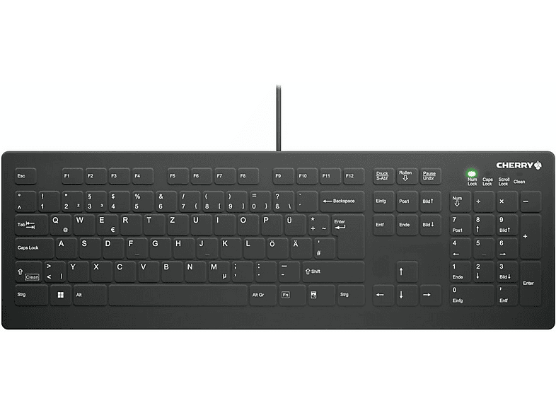 CHERRY CHERRY ACTIVE KEY MTA AK-C8112 Corded DE-Layout schwarz Eingabe ...