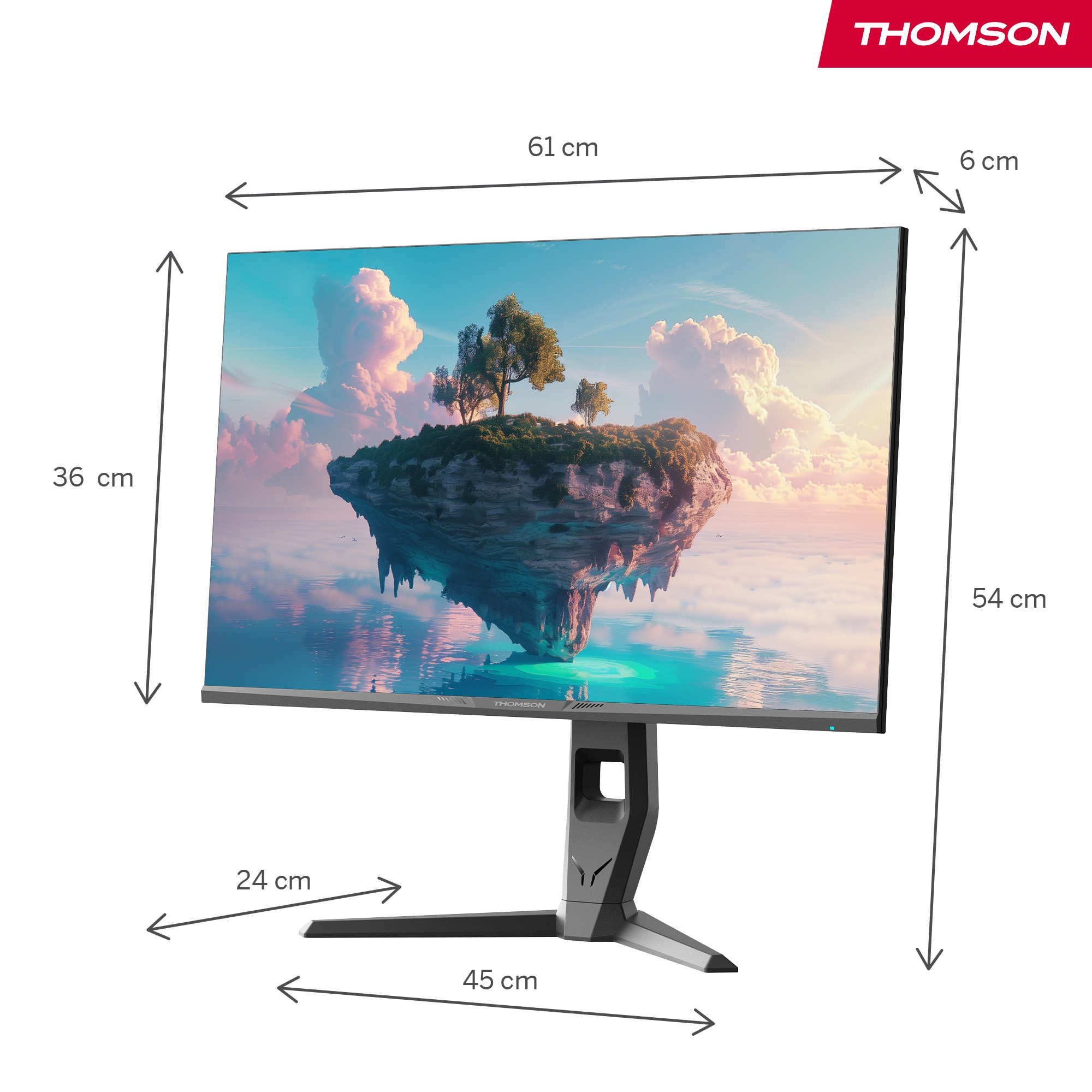 Monitor gaming | THOMSON M27QG5Y14, 27 ", QHD, 5 ms, Negro | MediaMarkt