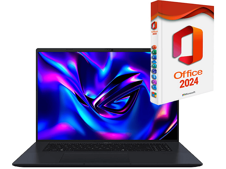 ASUS 18X, Beleuchtete Tasten, inkl. MS Office 2024 Pro, Notebook, mit ...