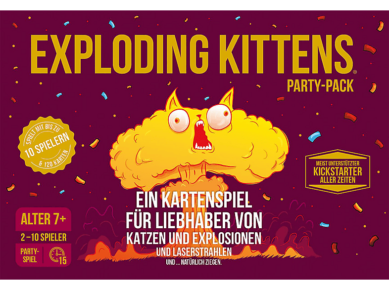 EXPLODING KITTENS EXKD0048 EXPLODING KITTENS PARTY-PACK Kartenspiel ...