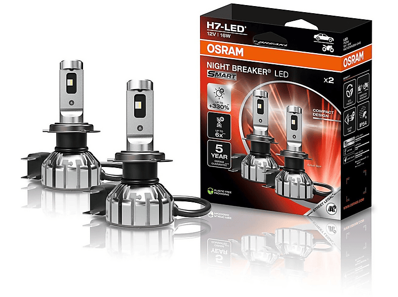 OSRAM H7 Night Breaker LED SMART Autolampen, grau | MediaMarkt