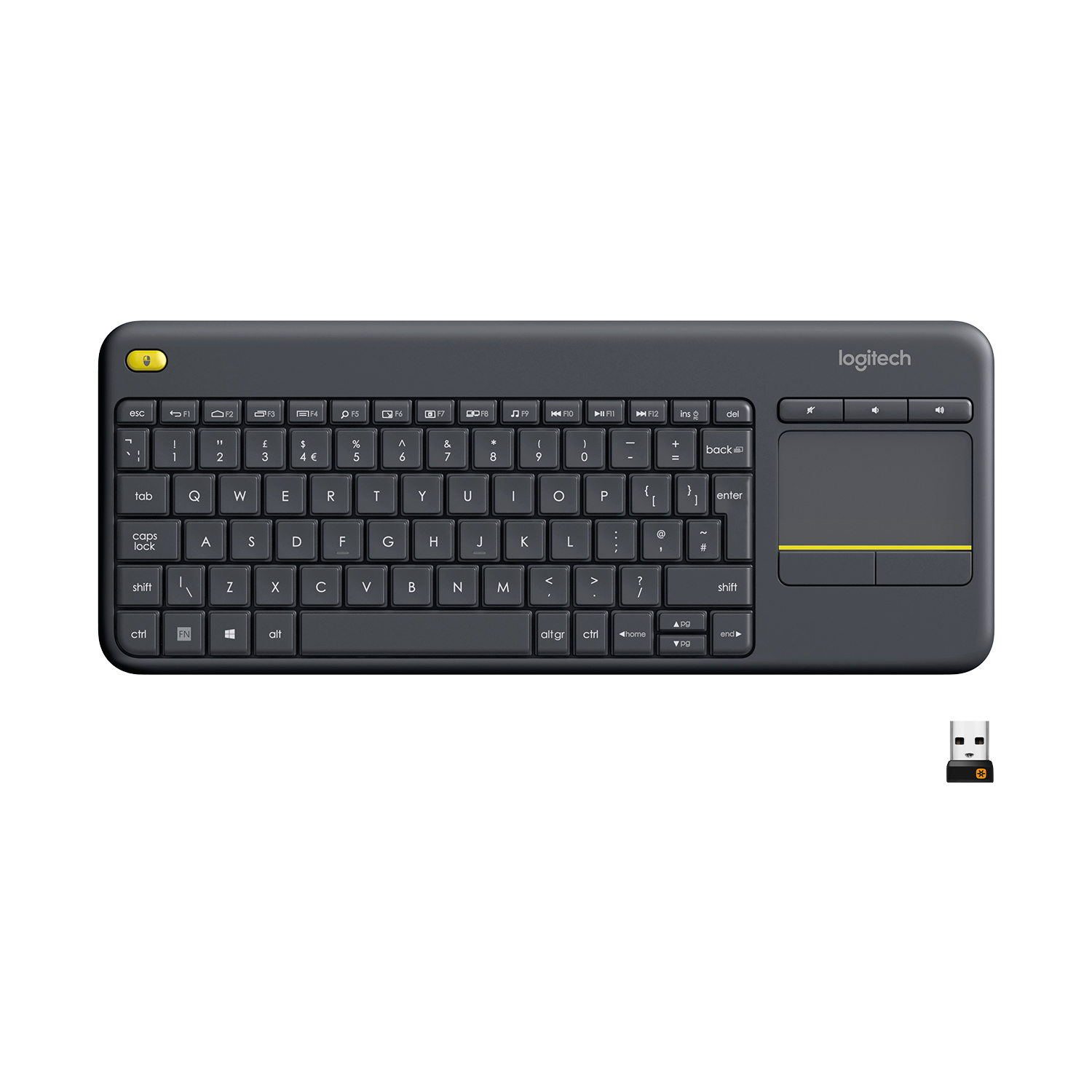 LOGITECH Logitech Wireless Touch Keyboard K400 Plus Tastatur RF ...
