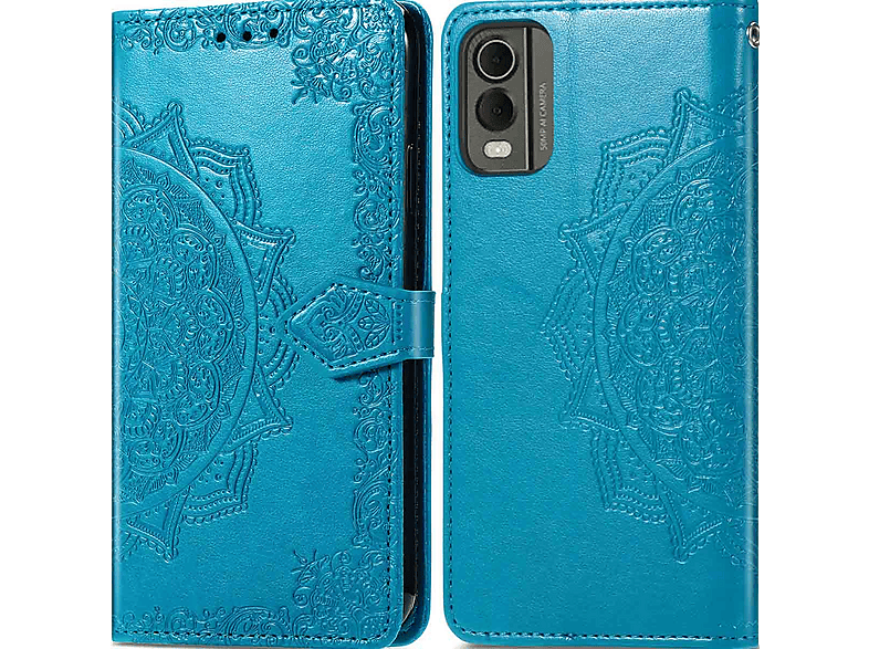 IMOSHION Mandala Bookcase Telefoonhoesje voor Nokia Nokia C32 Turquoise ...