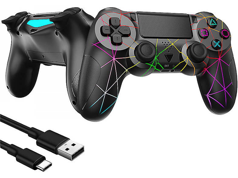 NAXSIR YX04 RGB-Zeilen Wireless-Controller} Schwarz | MediaMarkt