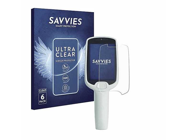 SAVVIES 6x klare Schutzfolie (für Zebra PS20 Plus) | SATURN