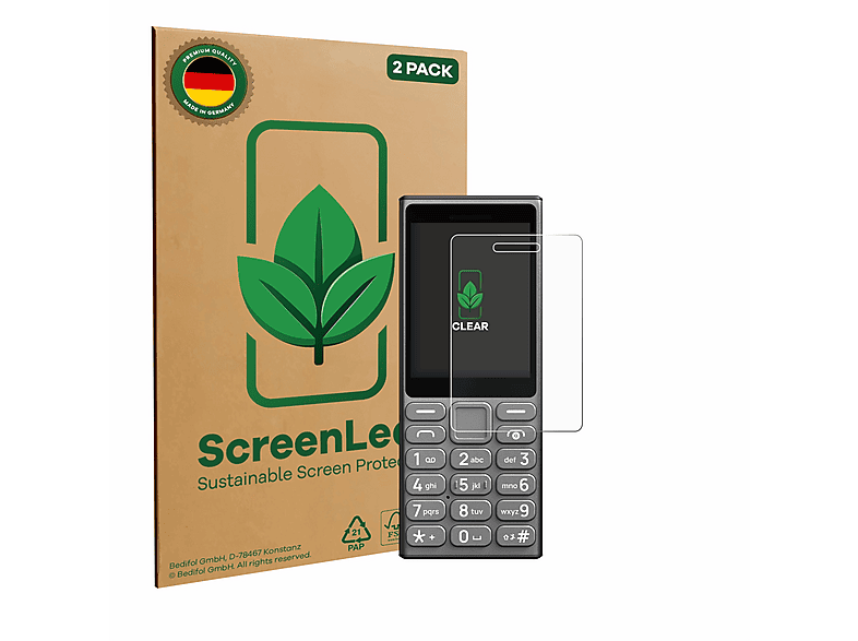 SCREENLEAF 2x nachhaltig verpackte Display Schutzfolie (für HMD 110 5G) | SATURN