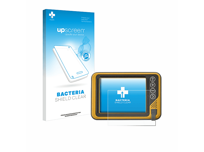 UPSCREEN antibakteriell klare Schutzfolie (für Topcon GX-90) | SATURN