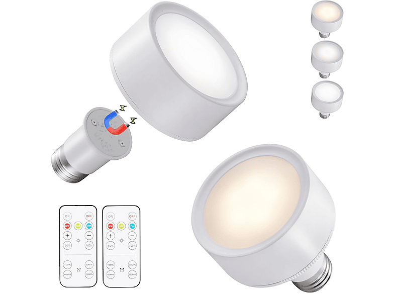 QTTVBTNA Magnet Faltbar Dimmbar Touch LED-Lampe | SATURN