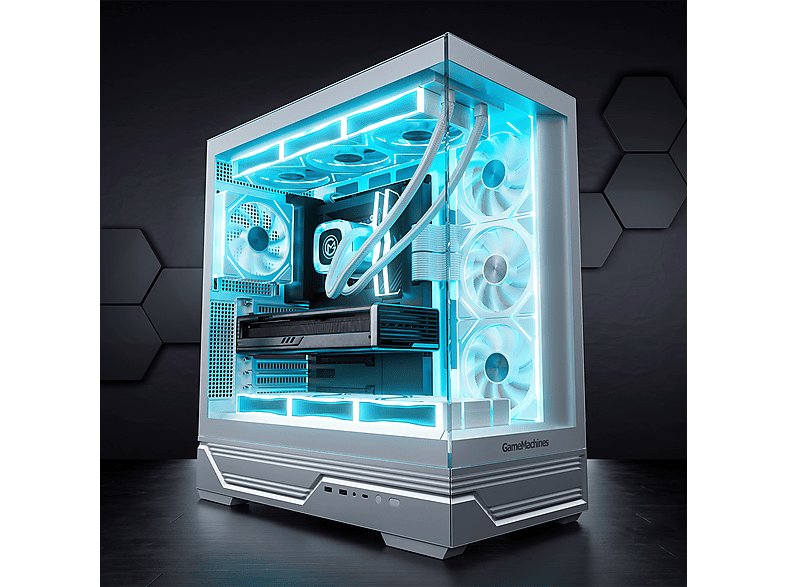 GAMEMACHINES Apex Snow Edition, Wasserkühlung, Gaming PC mit AMD Ryzen ...